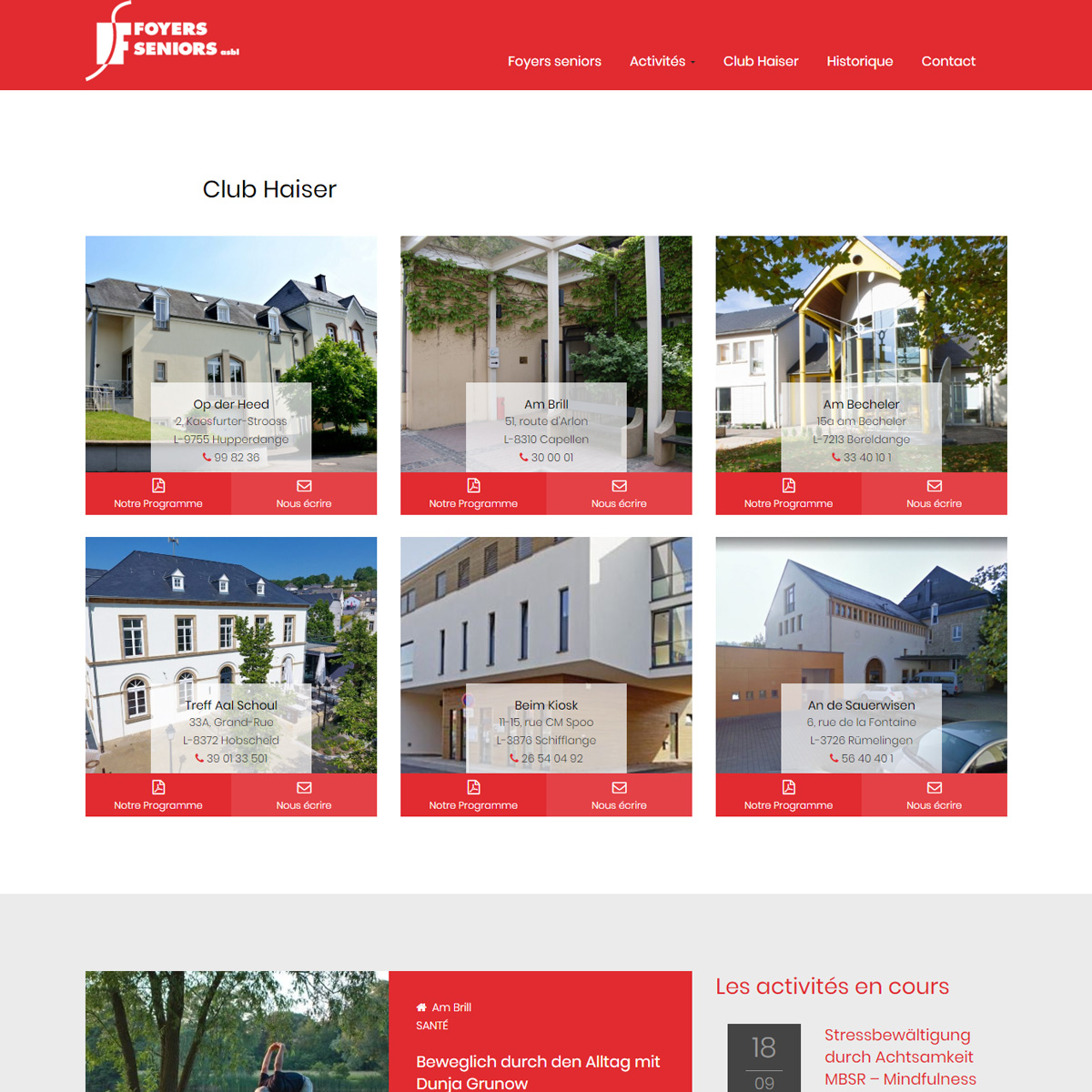 Foyers seniors - CBC Informatique Bascharage