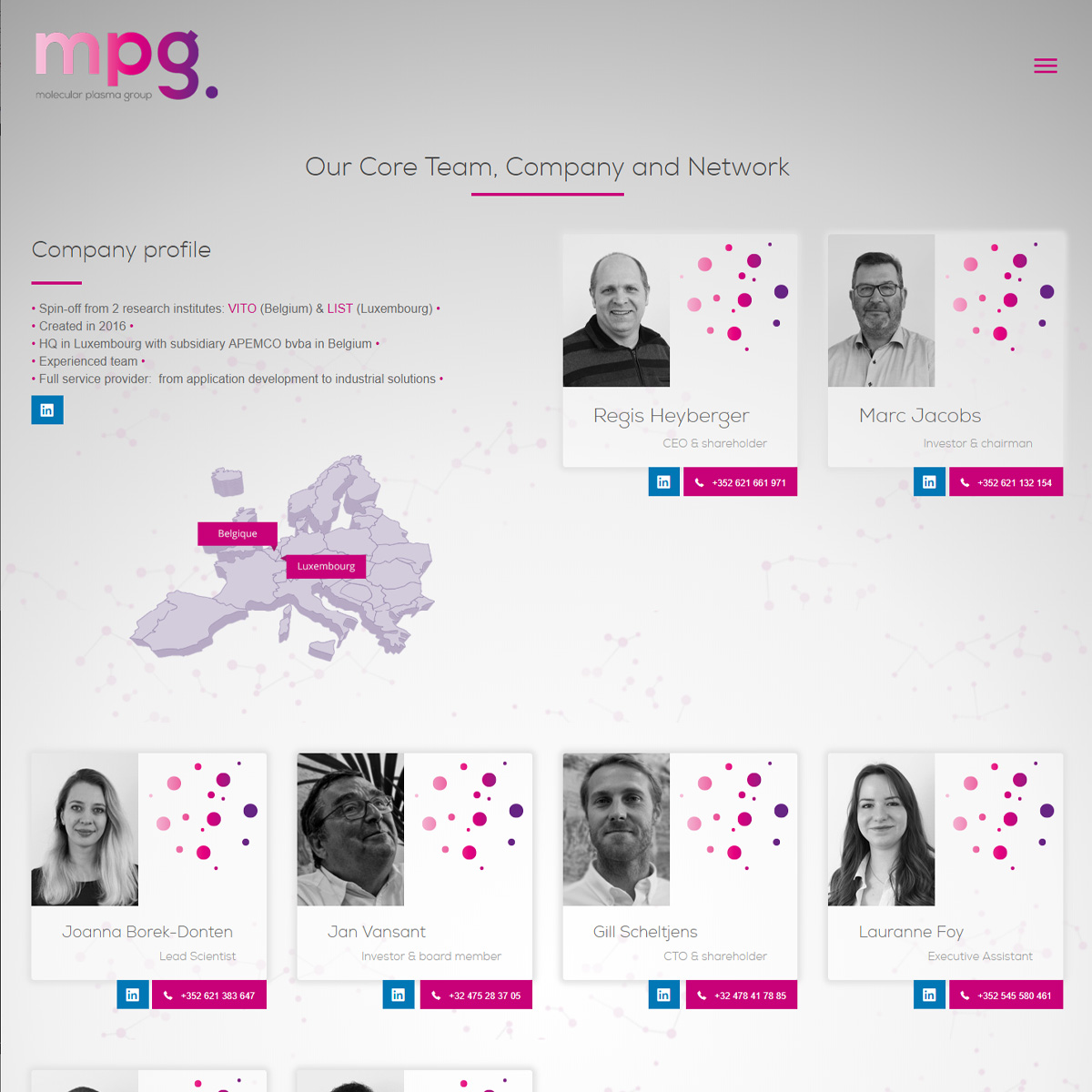 Molecular Plasma Group - CBC Informatique Bascharage